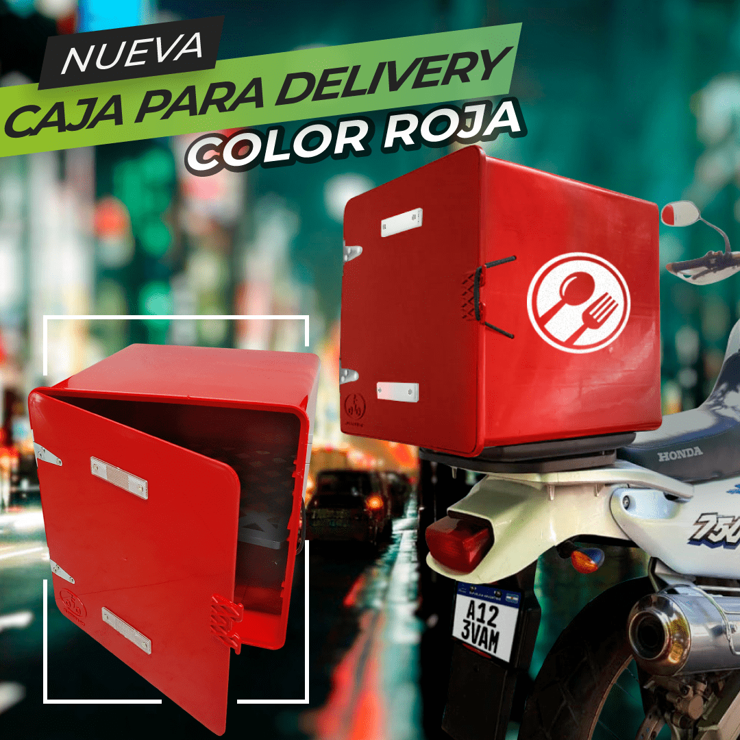 Nueva Caja para Delivery Color Roja – Plastica VC
