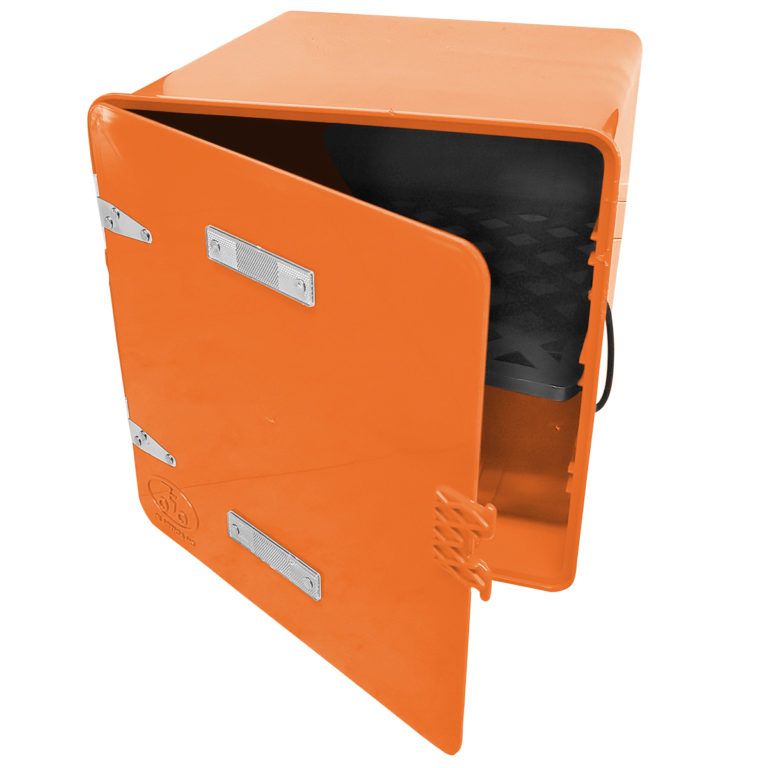 Caja para Delivery “SUPER” Color: Naranja C/1 estante – 41x41x41 ...